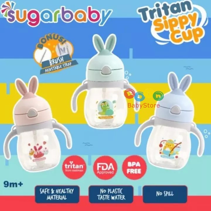 Jual SUGAR BABY TRITAN SIPPY CUP RABBIT 320ML - 9M+ | Shopee Indonesia