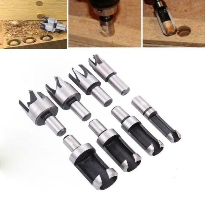 Jual Nay | Mata Bor Dowel Kayu Set 8 Pcs Barrel Cork Drill Bit - Wood ...