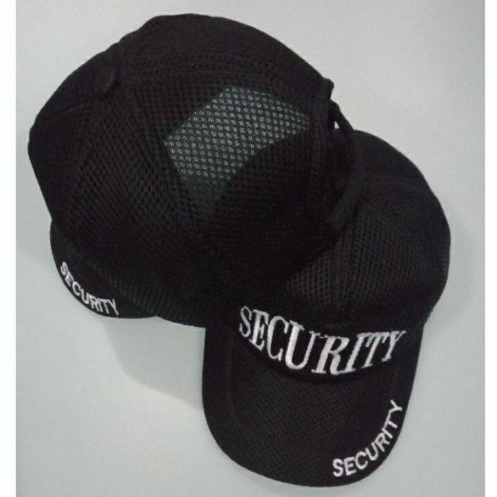 Jual TOPI SECURITY HITAM TERBARU KEREN / TOPI SATPAM SECURITY COD POLOS ...