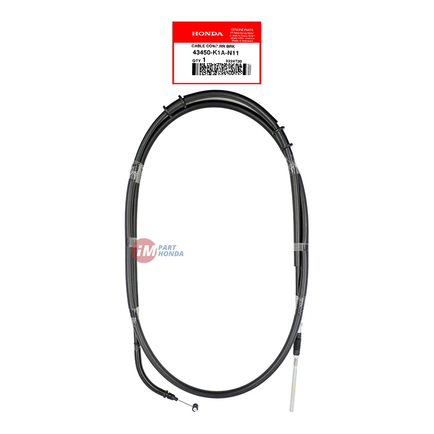 Jual 43450-K1A-N11 Kabel Rem Belakang Kiri Beat LED Deluxe K1A CBS ISS ...