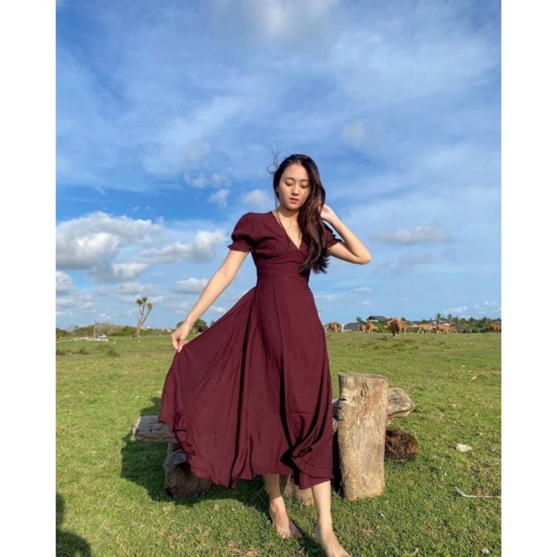 Jual clara long dress / Clarisa dress / long dress | Shopee Indonesia