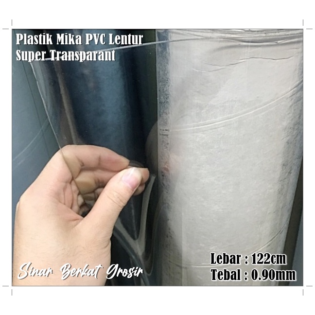 Jual Plastik Mika Lentur Super Bening PVC Taplak Meja 0.90mm Lebar 122cm | Shopee Indonesia
