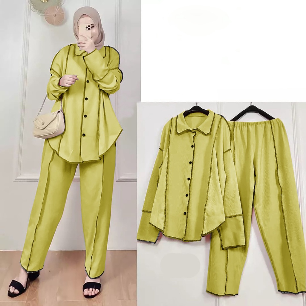 Jual AS FASHION-REALPICT-SETELAN BAJU DAN CELANA WANITA MUSLIM JUMBO ...