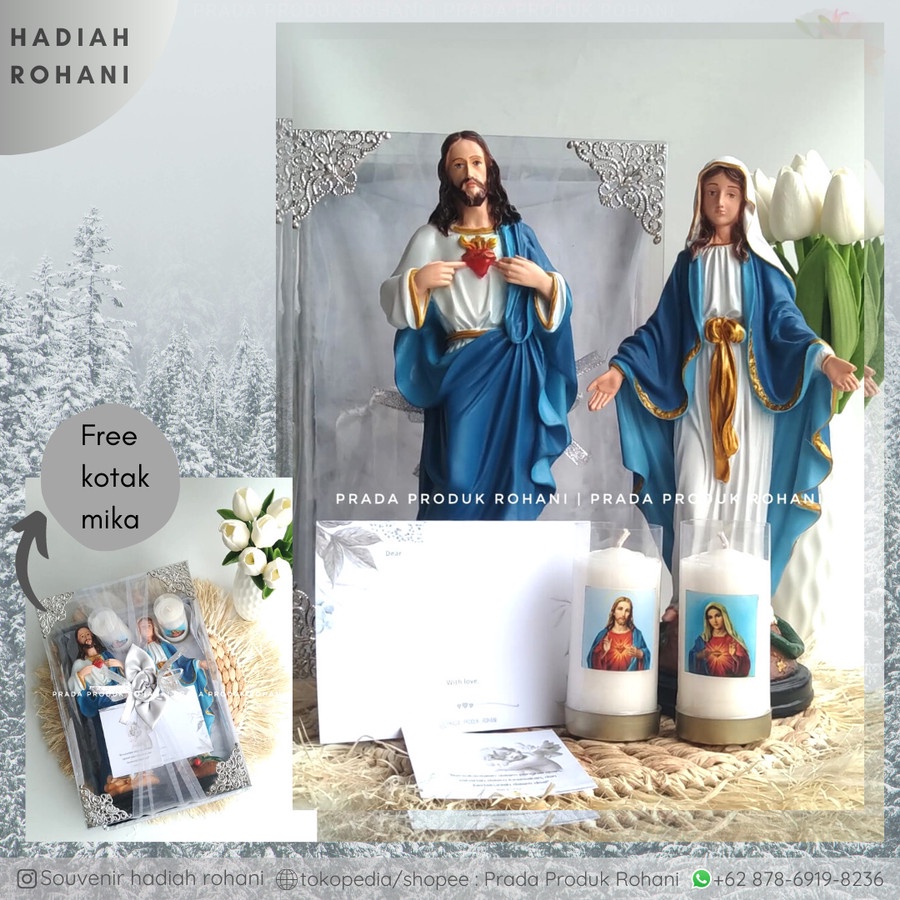 Jual Kado rohani/Hadiah rohani/Patung Bunda Maria/Patung Yesus/Lilin ...