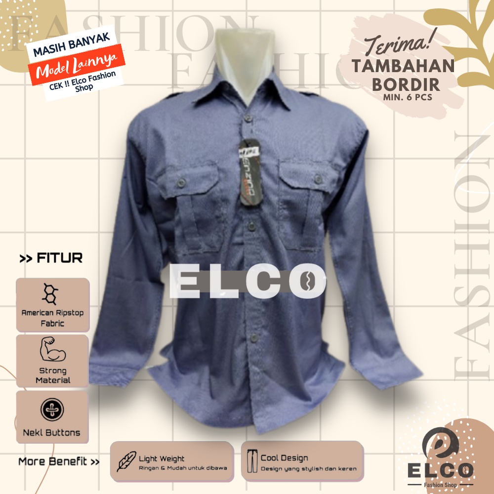 Jual Seragam kemeja baju kerja abu putih navy hitam biru hijau merah ...