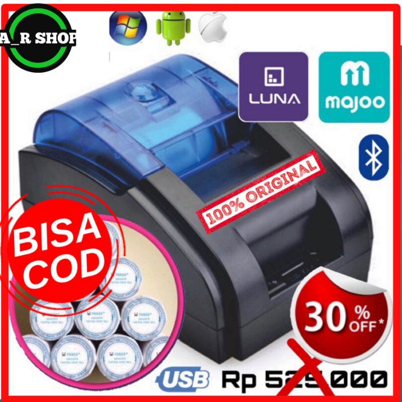 Jual ORIGINAL 100% Printer Blutut Bluetooth mini portable thermal all ...