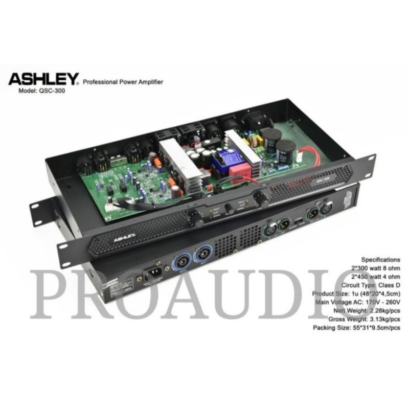 Jual POWER AMPLIFIER ASHLEY QSC300 / QSC-300 / QSC 300 / ASHLEY QSC300 ...