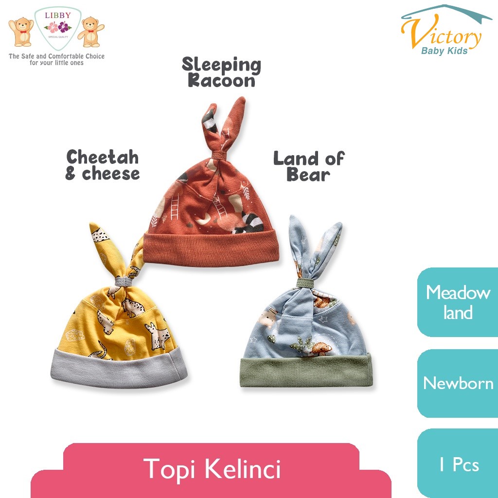 Jual LIBBY Baby Topi Newborn Motif Meadow Land (1 pcs) | Shopee Indonesia