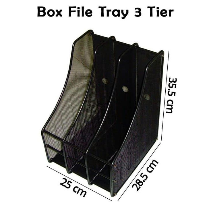 Jual Grosir Box File Tray 3 Tier / Rak Besi Sekat Vertikal Arsip ...