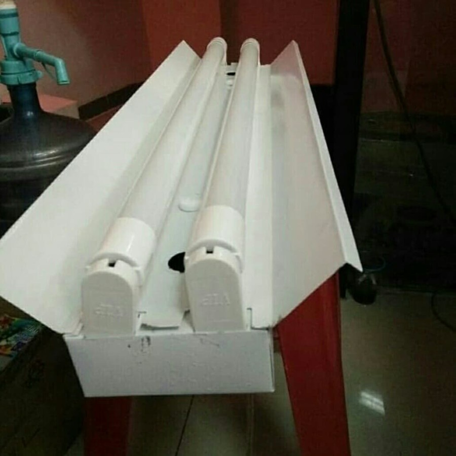 Jual Kap lampu TL LED 2x18watt 120cm | Shopee Indonesia