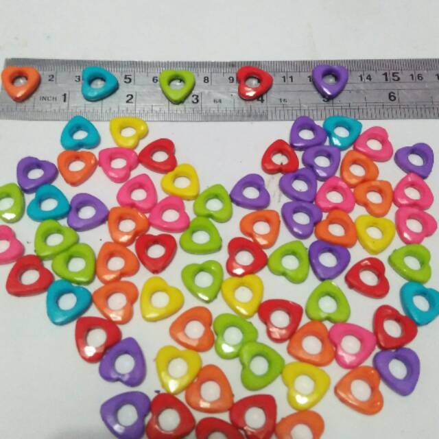 Jual Akrilik love bolong 100pcs | Shopee Indonesia
