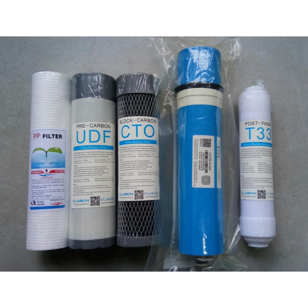 Jual CLARION Filter Cartridge 1 Set CLN 400 Platinum Alkaline & Mineral ...