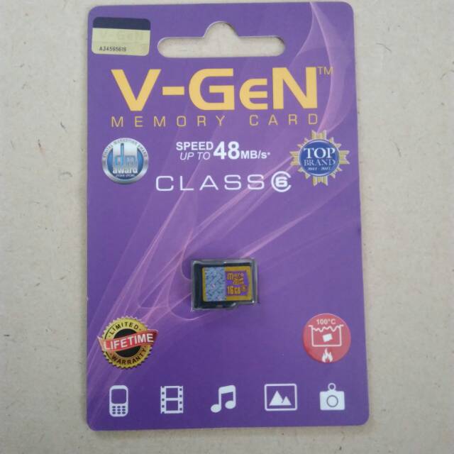 Jual MicroSD V-GeN 16 GB class 6 original | Shopee Indonesia