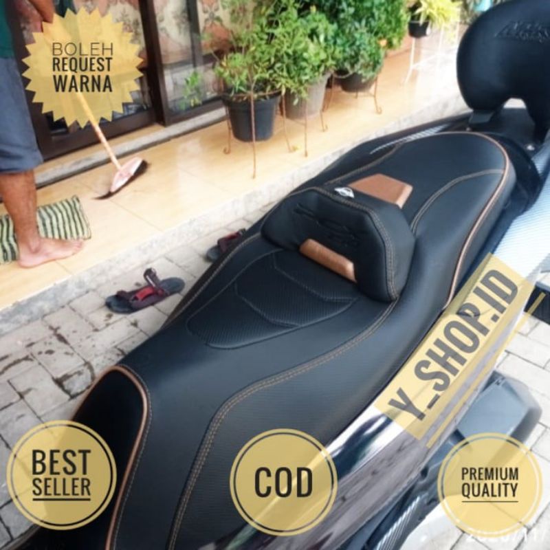 Jual Sarung Kulit Jok Custom Pcx 150 160 Modif Eropa Full MBtech ...