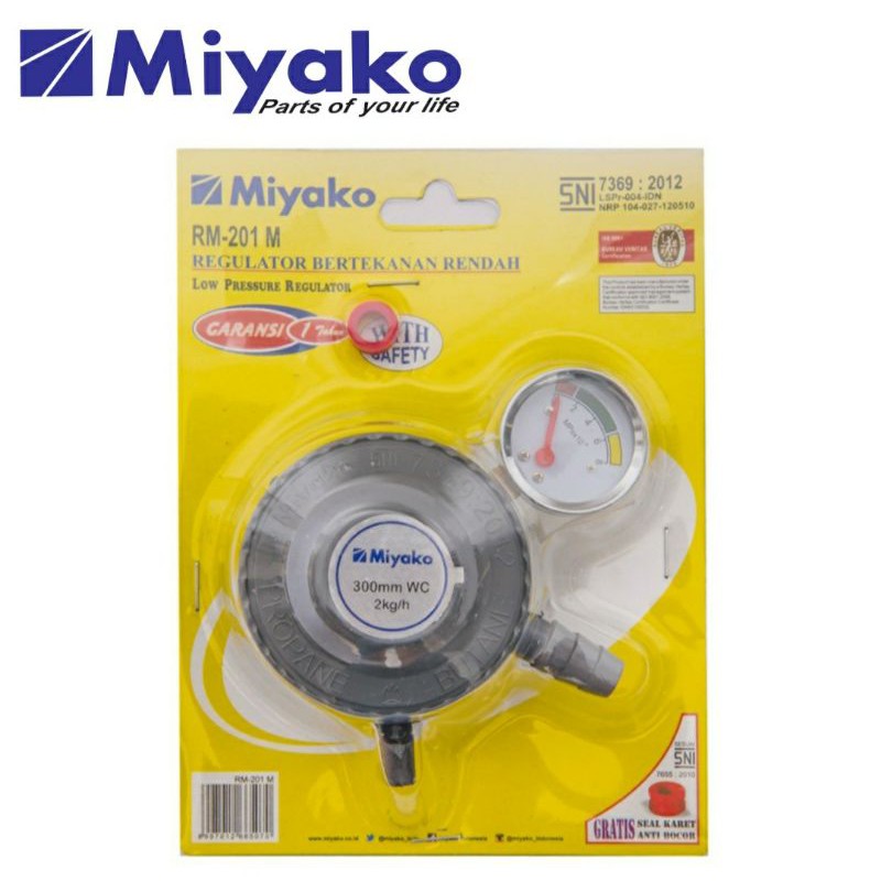 Jual Kepala Gas Regulator Miyako RM 201 M Kepala Regulator Miyako 201M Tanpa Selang Regulator ...
