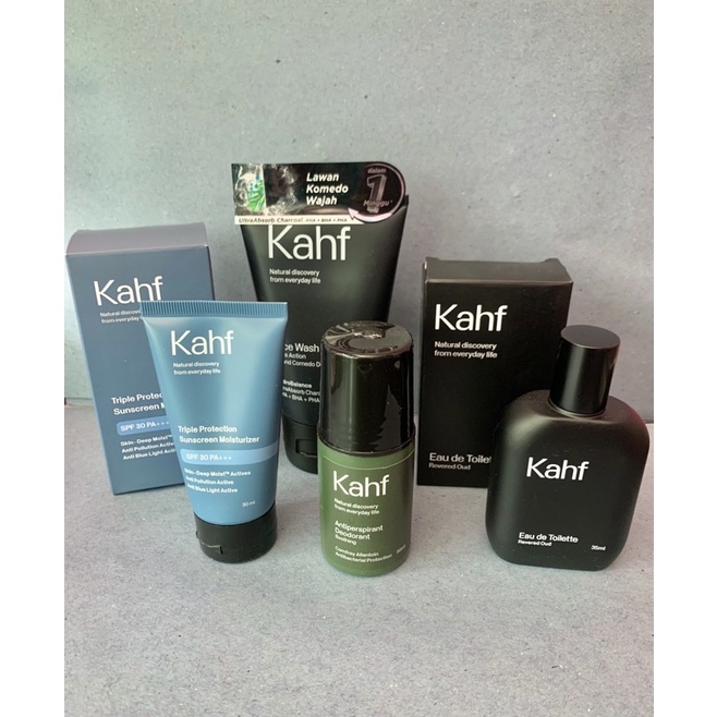 Jual (BISA COD)PAKET KAHF SKINCARE UNTUK PRIA/COWO/LENGKAP/PERAWATAN ...