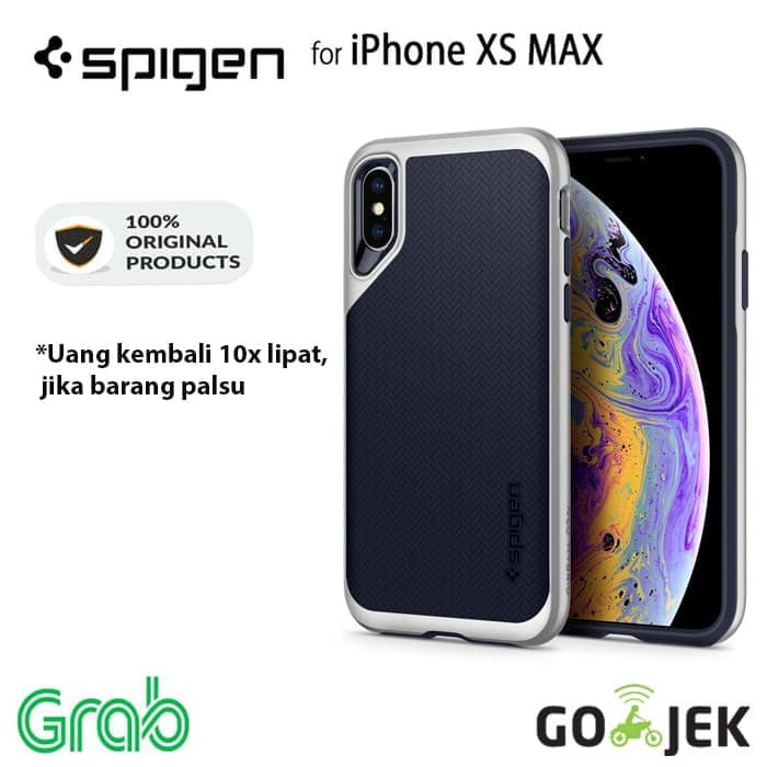 Jual Spigen iPhone XS Max Case Neo Hybrid Satin Silver (ORIGINAL ...