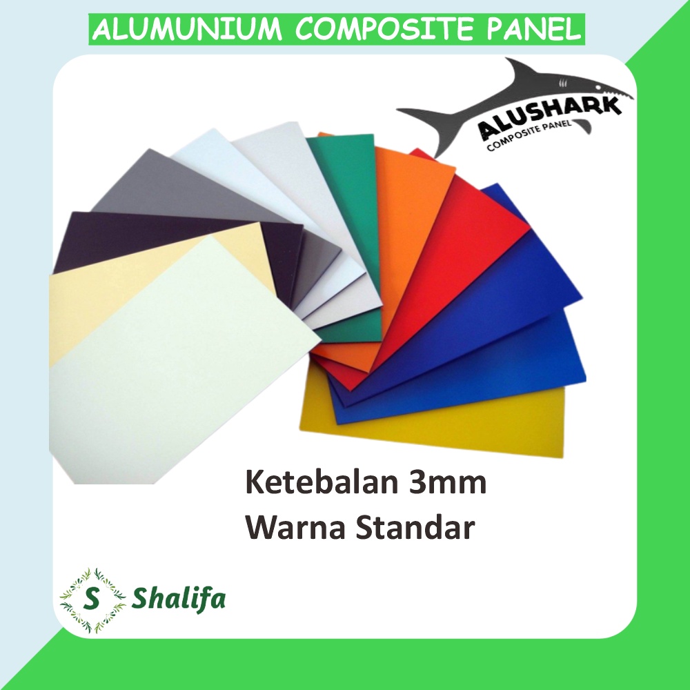 Jual ALUSHARK ACP 3mm Warna Standar - Alumunium Composite Panel 3 mm ...