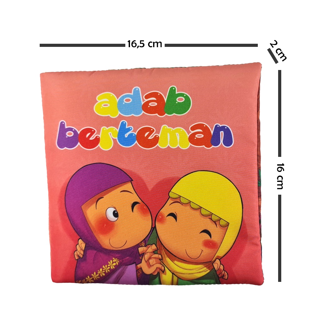 Jual Buku Kain/Buku Bantal/Softbook: Adab Berteman | Shopee Indonesia