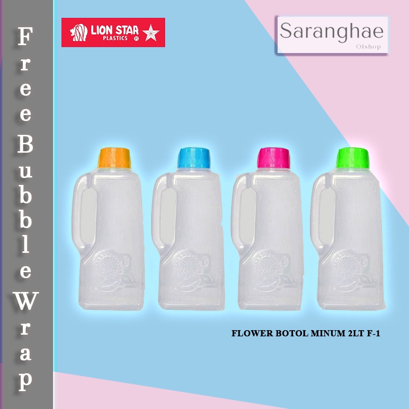 Jual Lion Star Botol Kulkas Air Minum Plastik Cool Bottle 2 Liter F1 F 1 F-1 BPA Free | Shopee ...