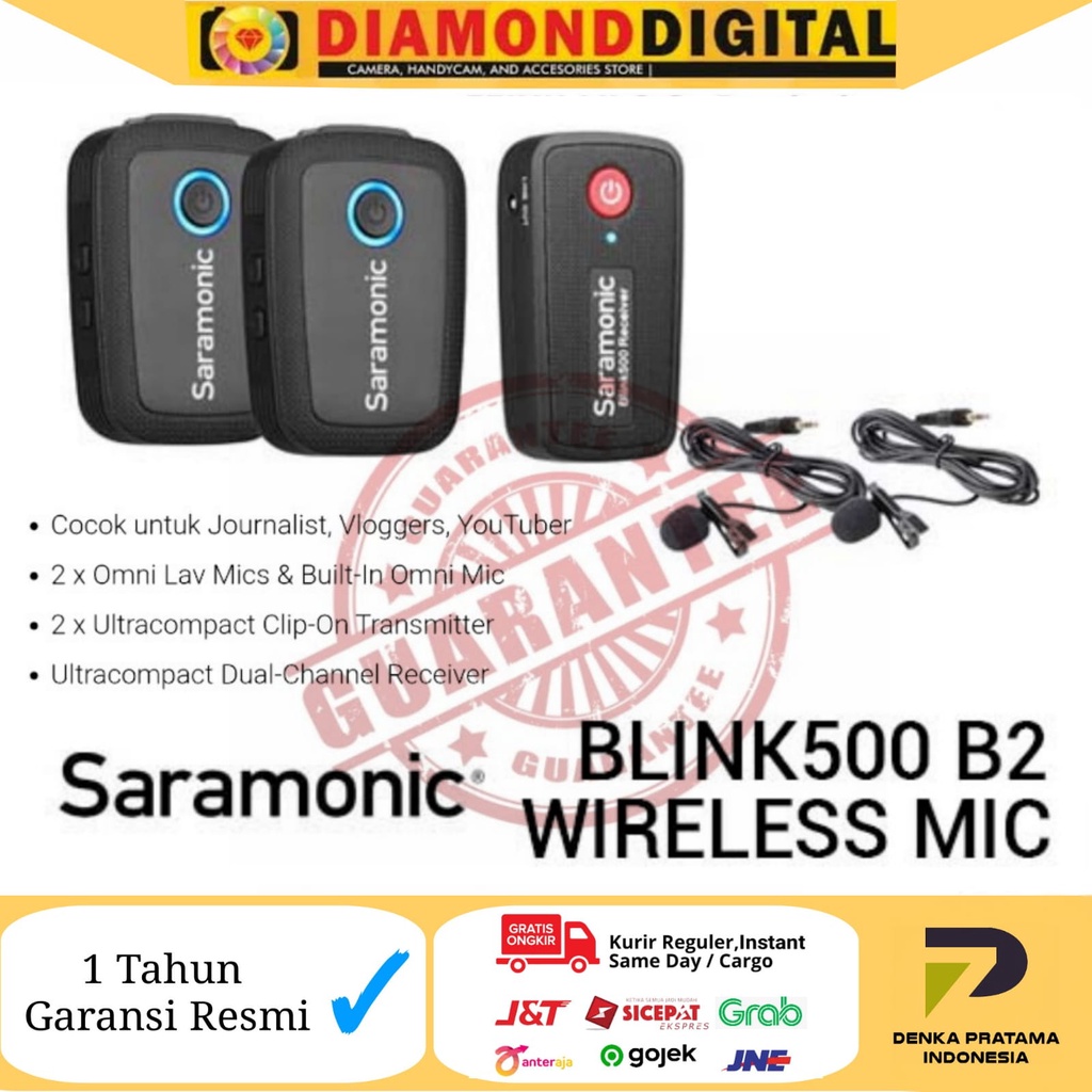 Jual Saramonic Blink 500 B2 Mount Wireless Omni Lavalier Microphone