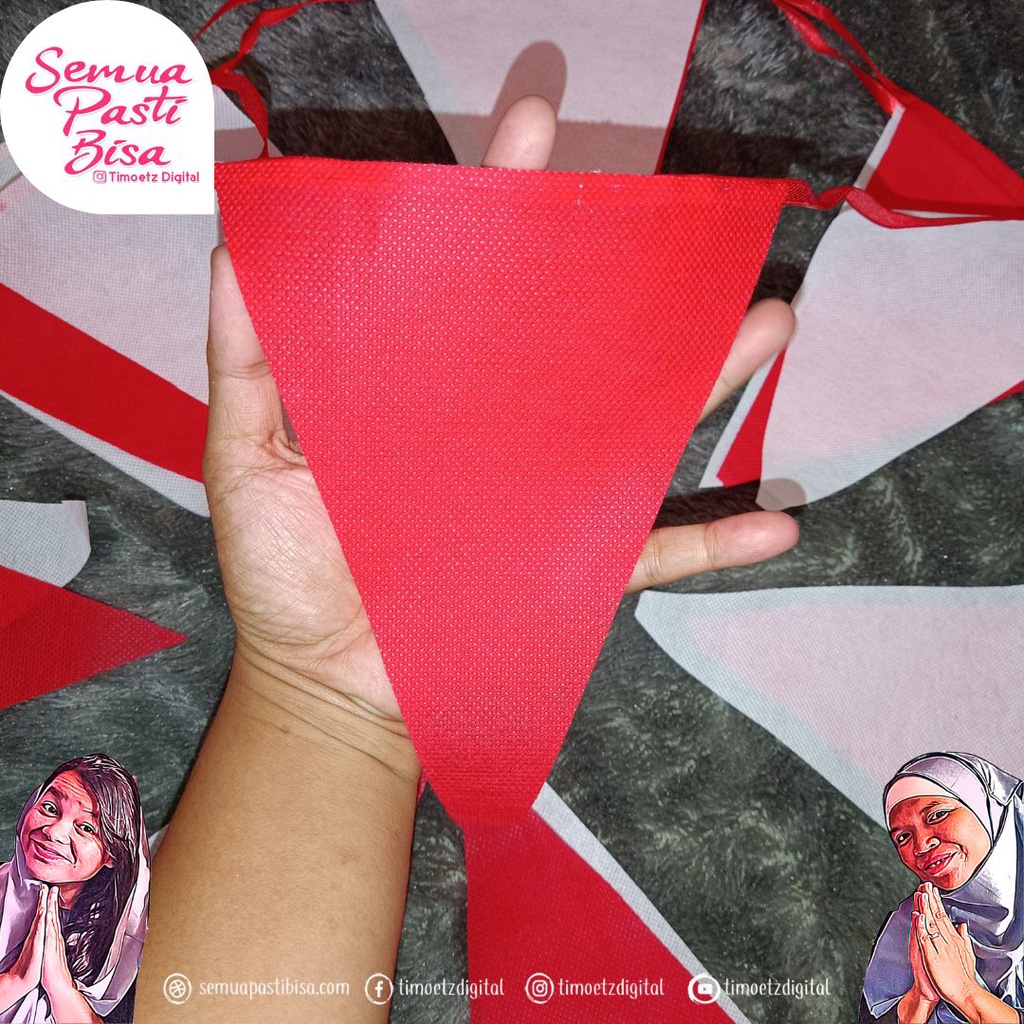 Jual Bunting Flag HUT RI / Bendera Segitiga Merah Putih / Bendera Karnaval | Shopee Indonesia