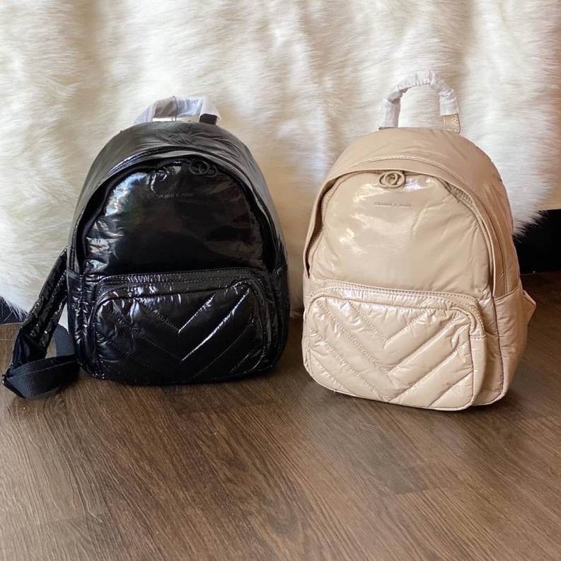 Jual Quilted Double Zip Backpack | Shopee Indonesia