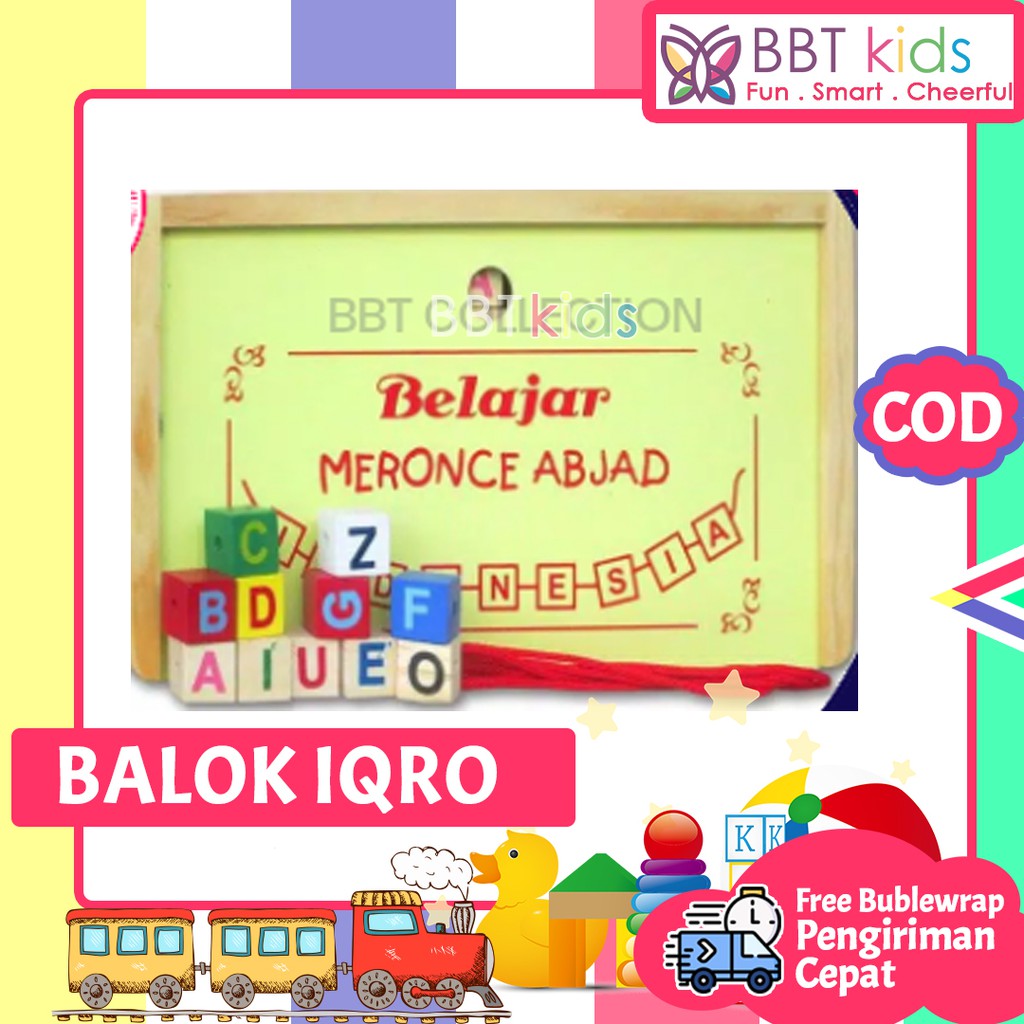 Jual MERONCE HURUF KAYU WARNA WARNI MAINAN KAYU ANAK EDUKASI MEDIA ...