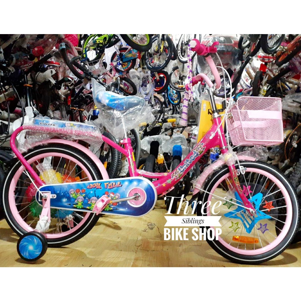 Jual SEPEDA MINI ANAK UNITED JOYFULL 18 INCH - PINK | Shopee Indonesia