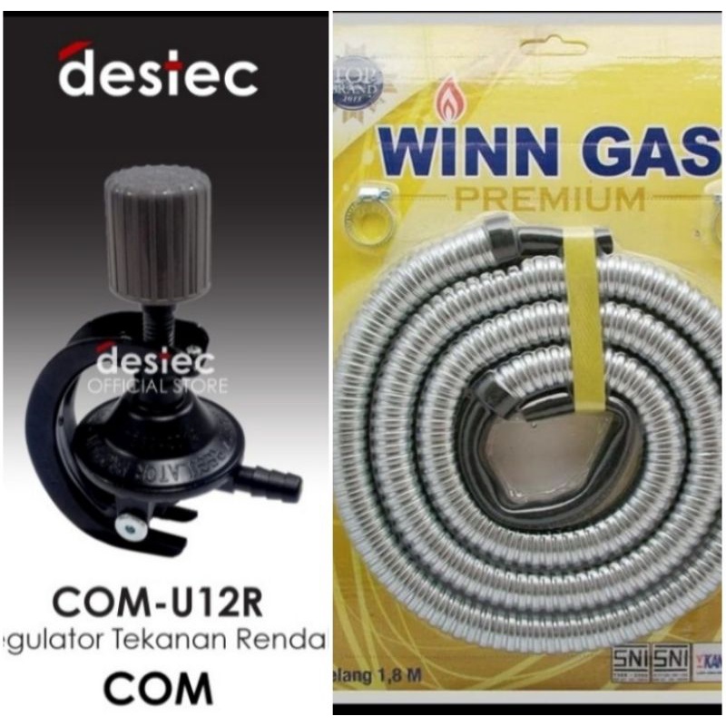 Jual PAKET REGULATOR DESTEC NON METER DAN SELANG GAS WINN GAS | Shopee ...
