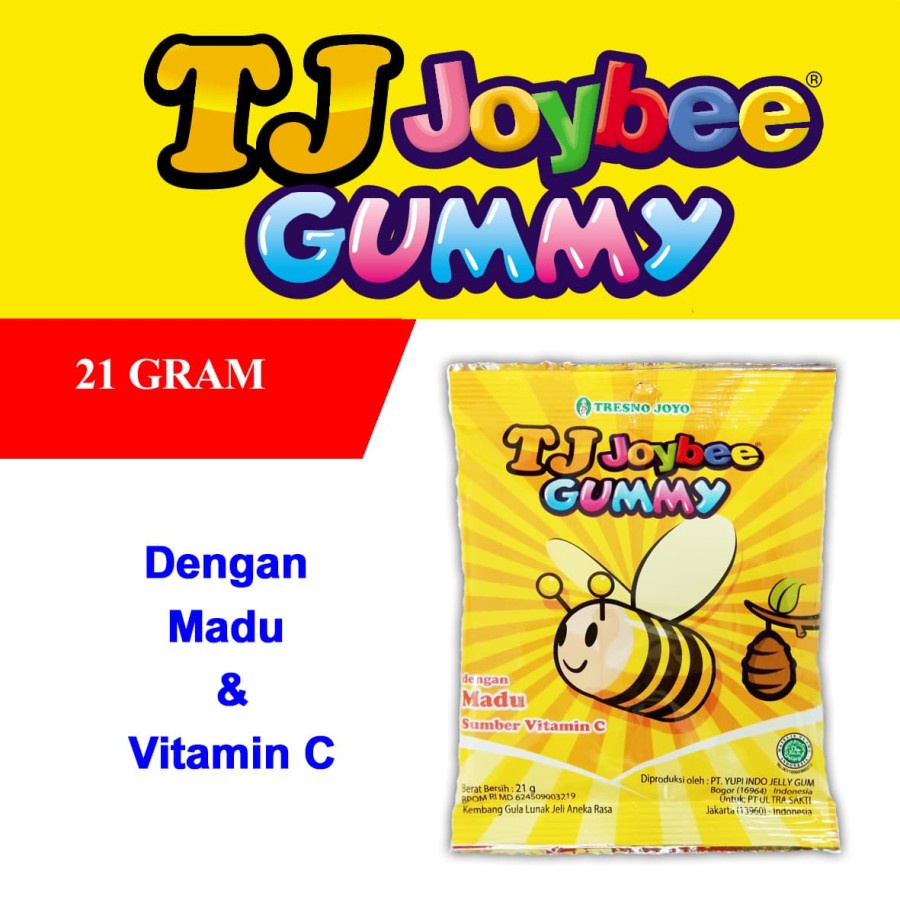 Jual TJ JOYBEE GUMMY SACHET 21 gram (1sachet) | Shopee Indonesia