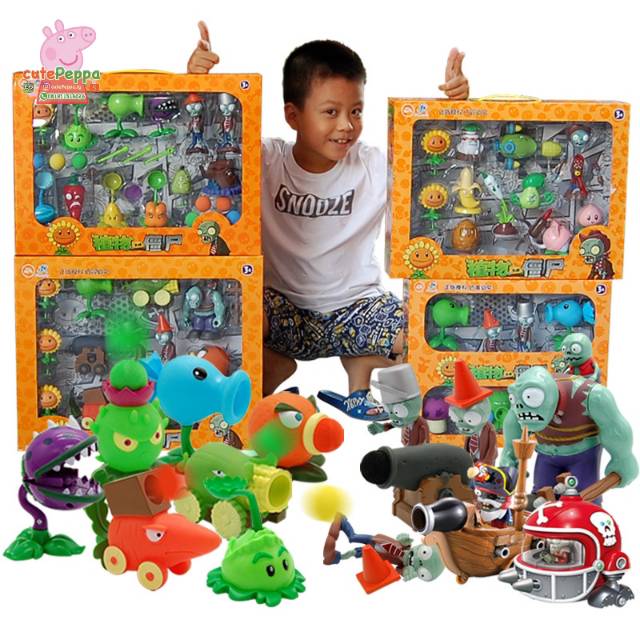 Jual Mainan zombie and plants zombies plant figure original pea shooter ...