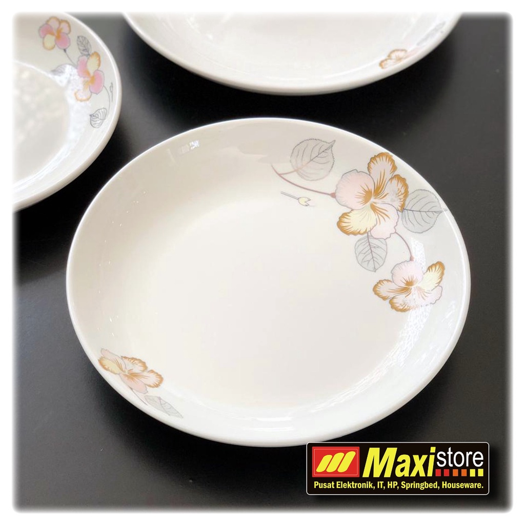 Jual Piring keramik 7 inci kembang - Maxistore | Shopee Indonesia