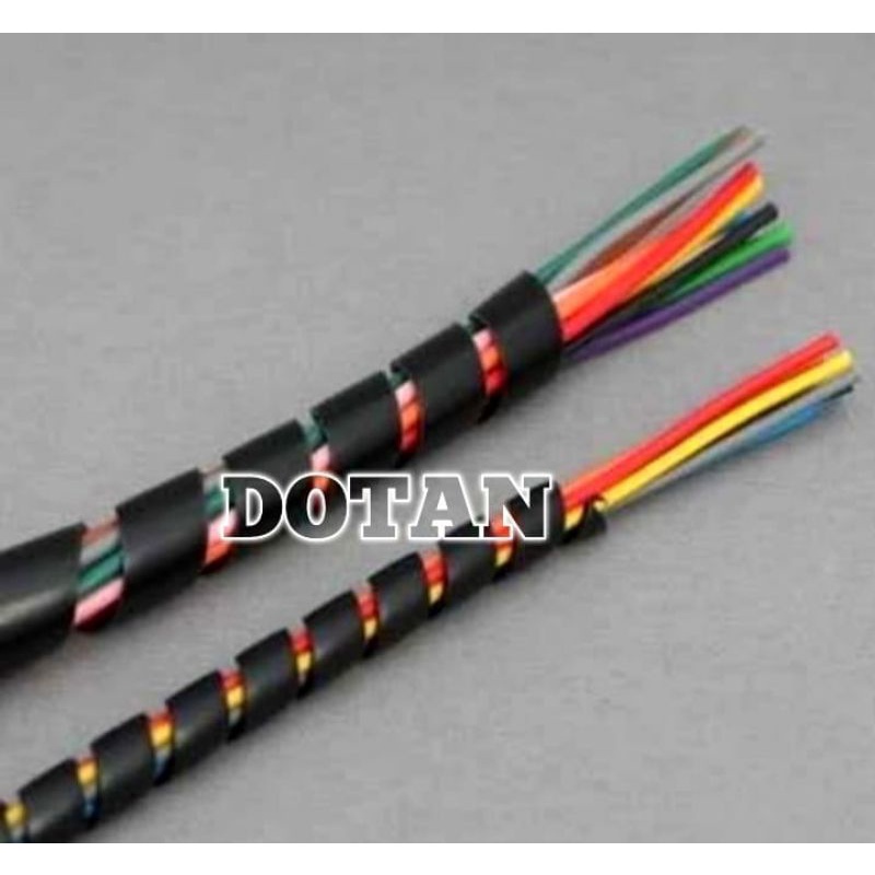 Jual KABEL SPIRAL KS 8 KS-8 PEMBUNGKUS PELINDUNG PERAPI CABLE / PER ...