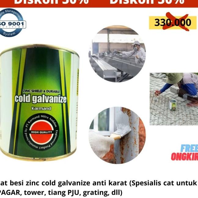 Jual Cat Galvanis/Cold Galvanis/Cat Anti Karat/Cat Besi Premium/Karmand ...