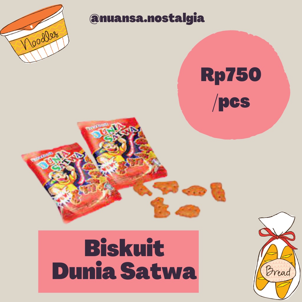 Jual TERMURAH! Biskuit Inafood - Dunia Satwa - Jajanan Jaman Dulu ...
