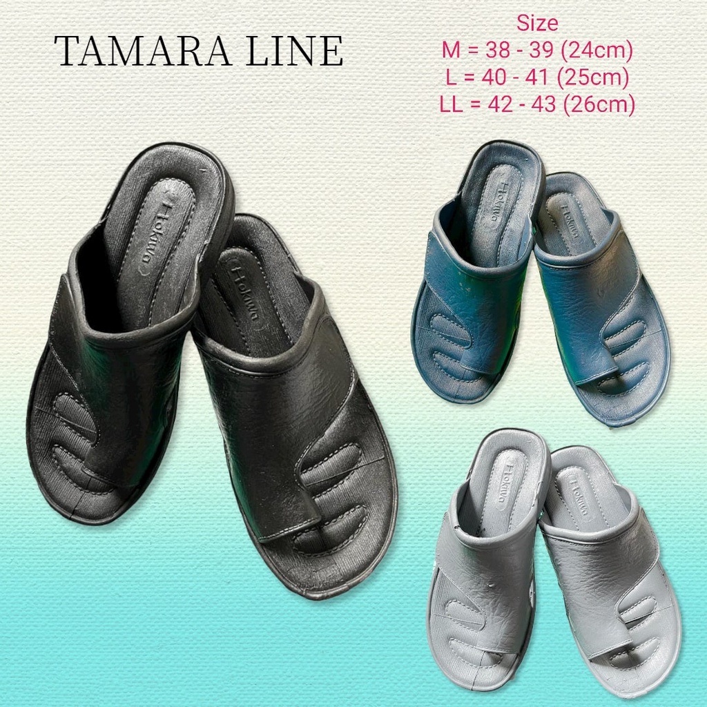 Jual Tamara Line Sandal Jepit karet Pria Dewasa Terbaru Kekinian Remaja ...