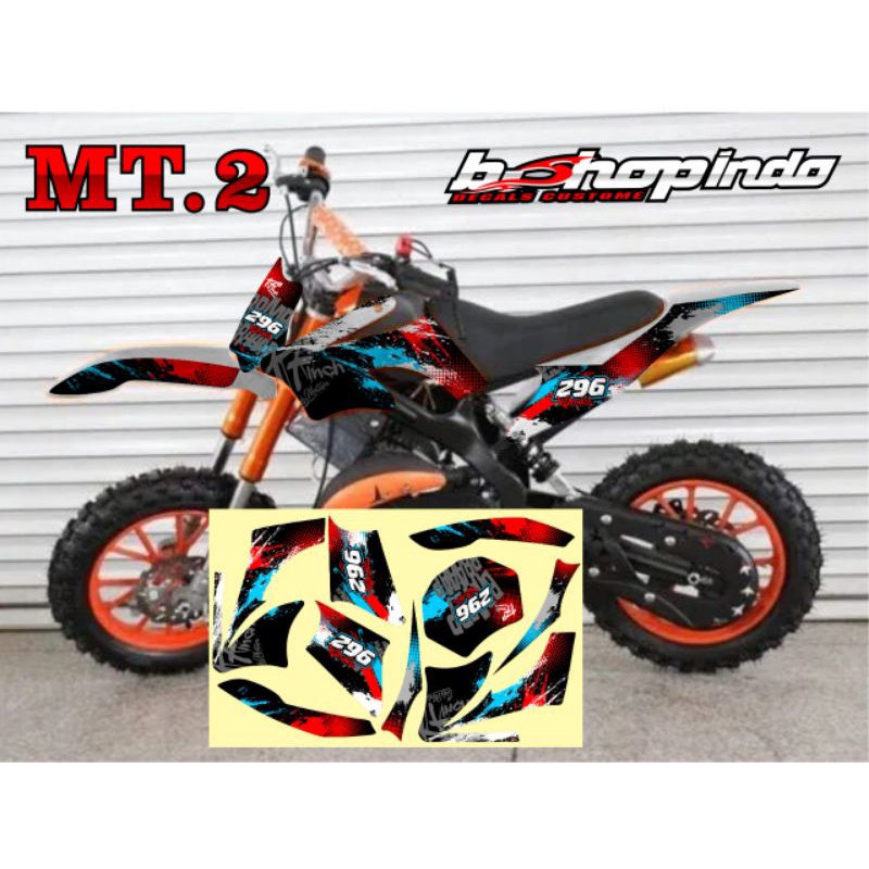 Jual Stiker Decal Mini Trail MT 2 variasi stiker motif keren costom ...