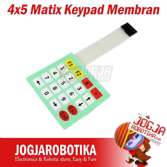 Jual 4x5 Matrix Keypad Membran 4x5 4 x 5 | Shopee Indonesia