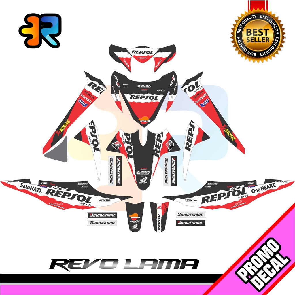 Jual Stiker Decal Motor Revo Lama Desain Refsol 2 Sticker Full Body ...