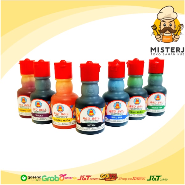 Jual PROMO B1G1 !! Pewarna Makanan Red bell 30ml | B1G1 Warna Hijau ...