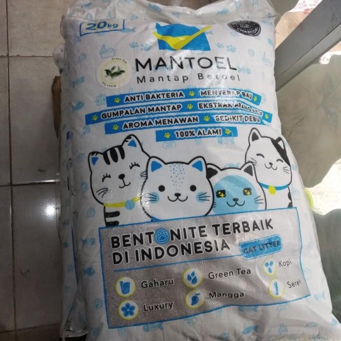 Jual Pasir Kucing Pasir Gumpal Wangi Mantoel Mantul 20 Kg / 25 Liter ...