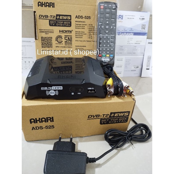 Jual SET TOP BOX AKARI ADS-525 DVB T2/NEW SERIES AKARI | Shopee Indonesia