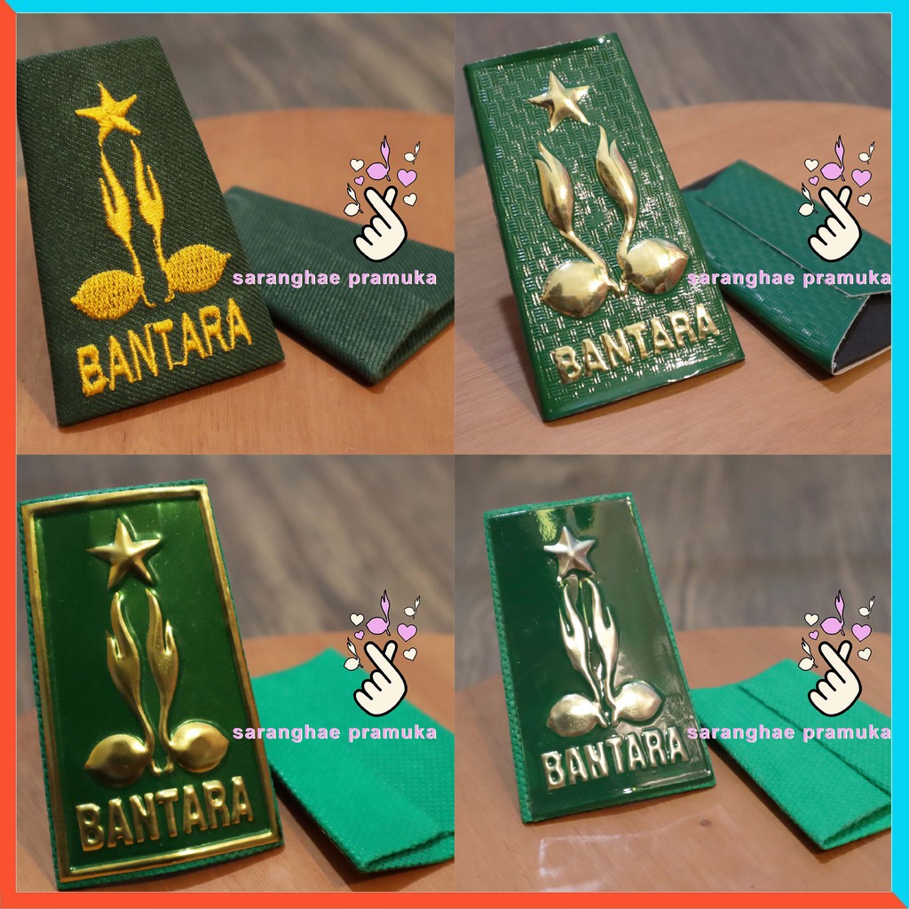 Jual TKU Bantara Pramuka Bordir Karstek anti air Bahan Logam Waterproof ...