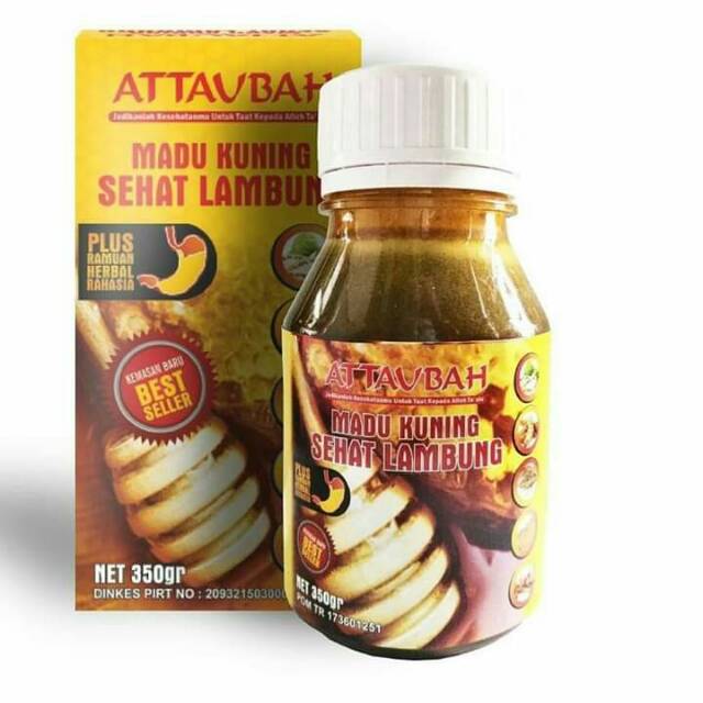 Jual madu SEHAT LAMBUNG attaubah / madu kuning ATTAUBAH - madu racik ...