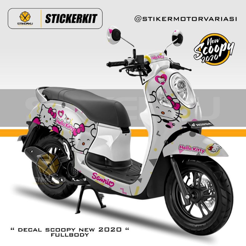 Jual decal Honda Scoopy new / sticker motor Scoopy new/ decal motor ...