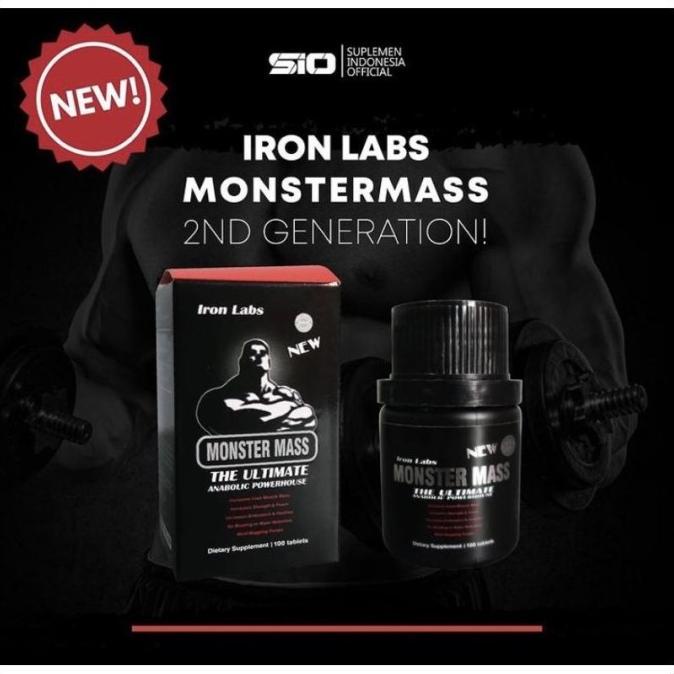 Jual (Dijamin Ori) Monster Mass Tren E Iron Labs 100Tabs Amino Prohormone | Shopee Indonesia