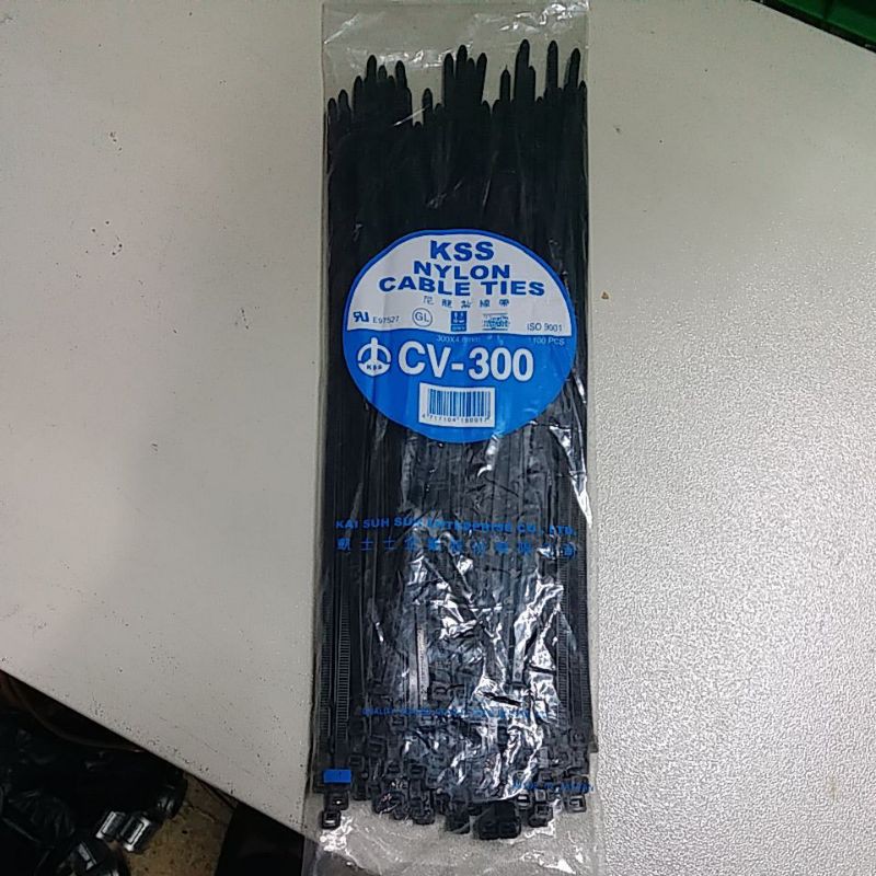 Jual kabel ties KSS CV 300 300X4.8MM HITAM 1PAK 100PCS | Shopee Indonesia