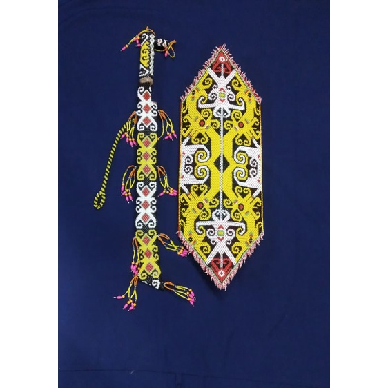 Jual Set Tameng Manik Dan Mandau Manik Dayak Kalimantan | Shopee Indonesia