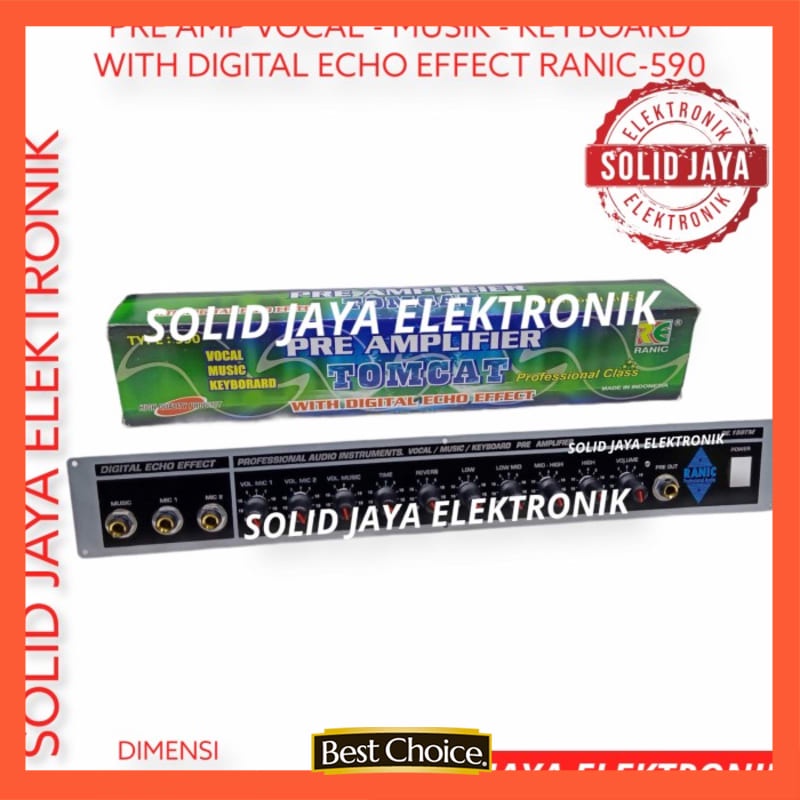 Jual KIT PRE AMP VOCAL MUSIK KEYBOARD TONE CONTROL ECHO TOMCAT RANIC 590 | Shopee Indonesia